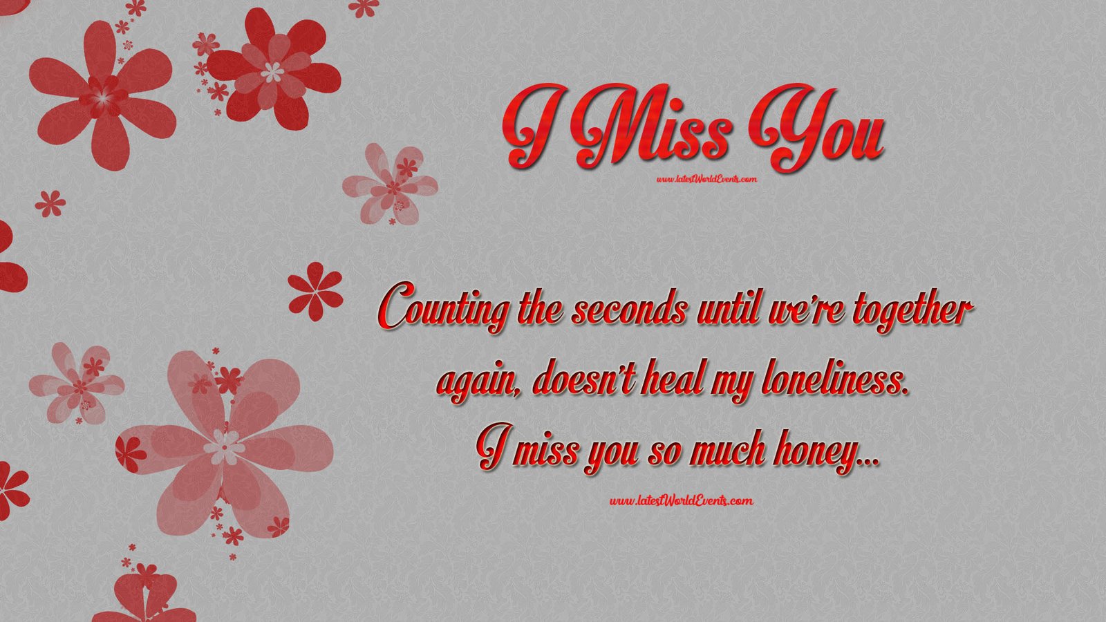 Miss You So Much Honey