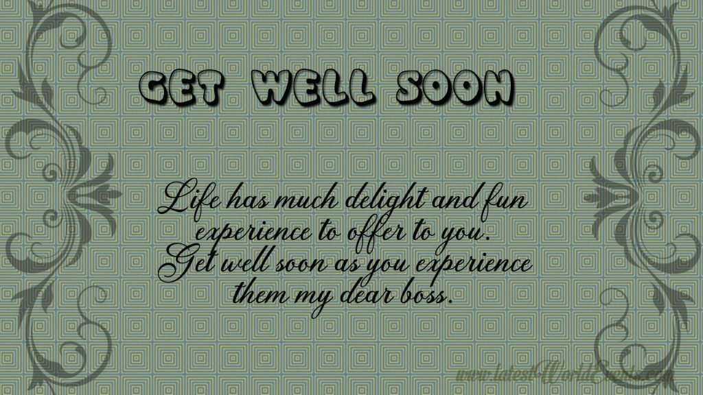 Get Well Soon Messages For Boss - Latest World Events