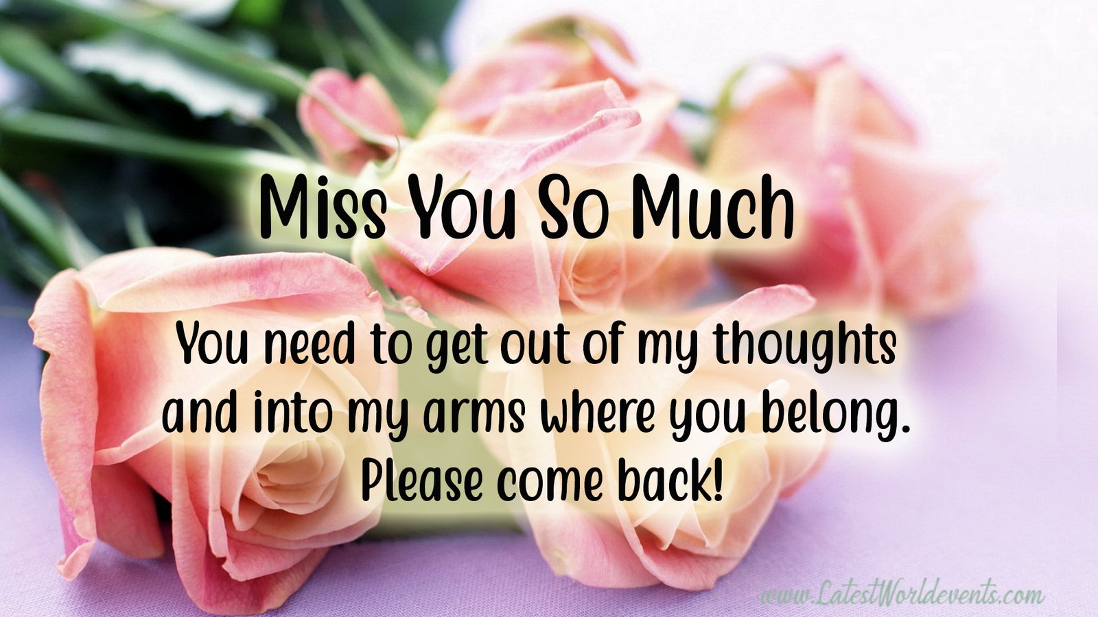 Missing You Badly Images With Quotes & Miss U Quotes For Him