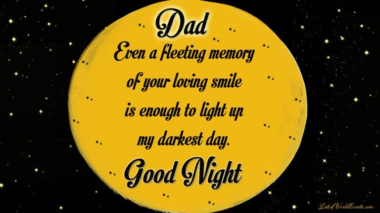 Good night wishes for father & Good night messages for dad