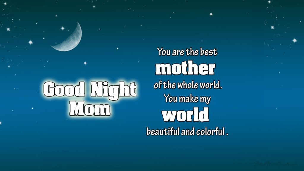 Good night quotes for mother & Good night mother images