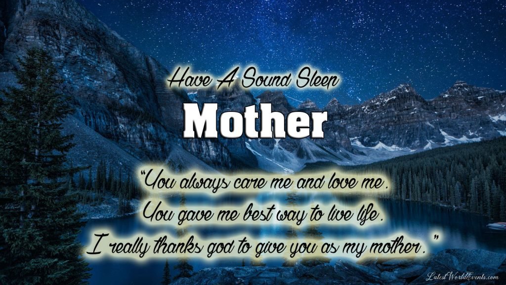 Good night quotes for mother & Good night mother images