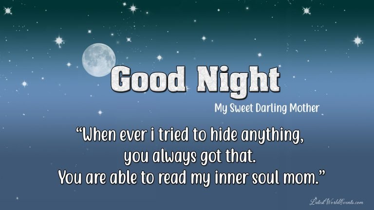Good night quotes for mother & Good night mother images