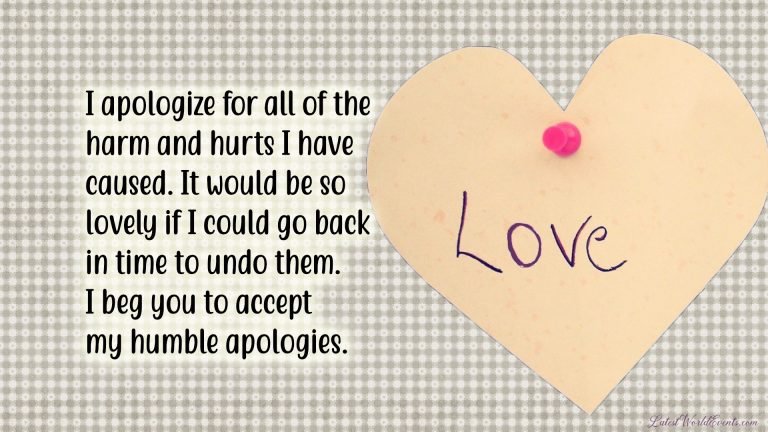 22 Apology message to my love & Sorry for my mistake messages