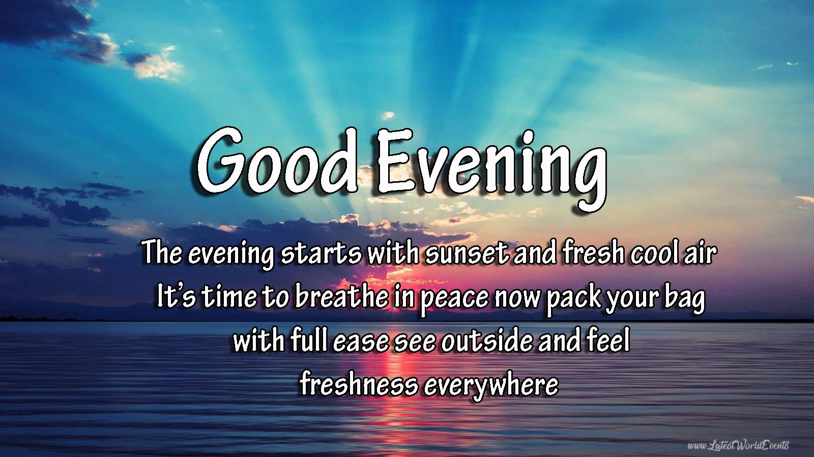 Good Evening Messages & Quotes Free Download