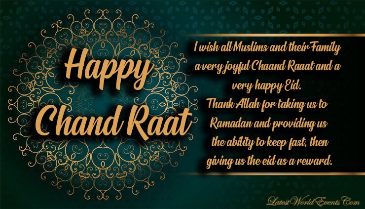 Chand Raat Mubarak Eid Wishes Messages Greetings