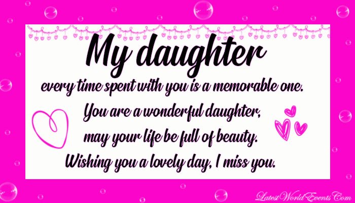 I Miss My Daughter Quotes & Special Daughter Quotes