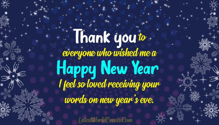 Thank You For New Year Wishes - Latest World Events