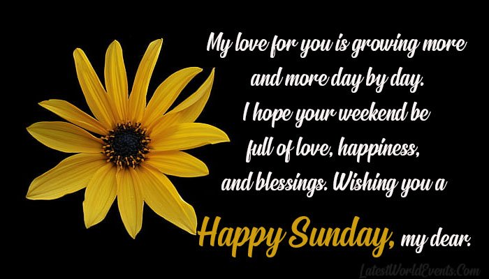 Happy Sunday Wishes To My Love