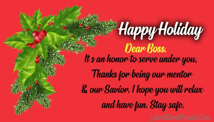 Holidays Wishes for Colleagues - Latest World Events