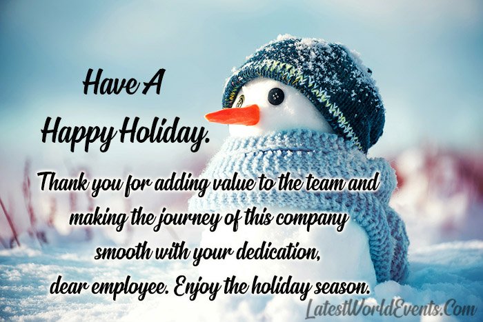 Holidays Wishes for Colleagues - Latest World Events